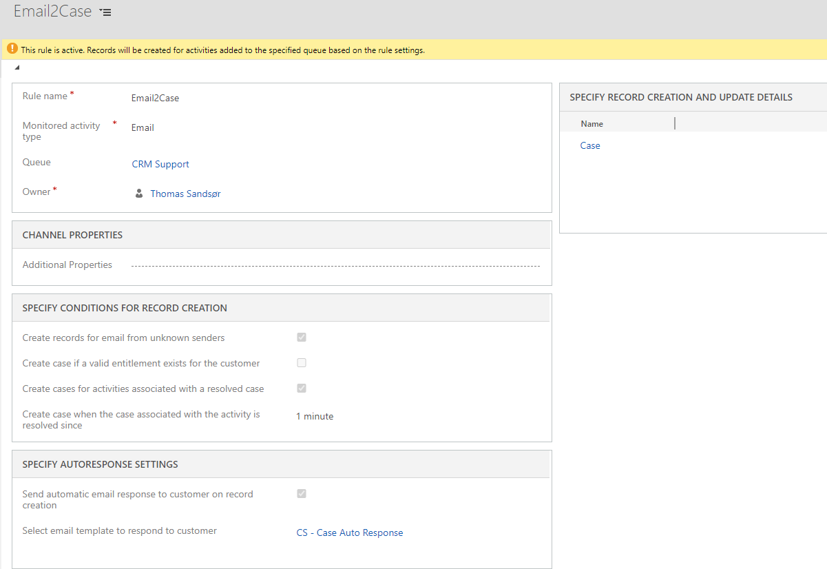 Dynamics 365 Email to case – The New Way – CRM Keeper